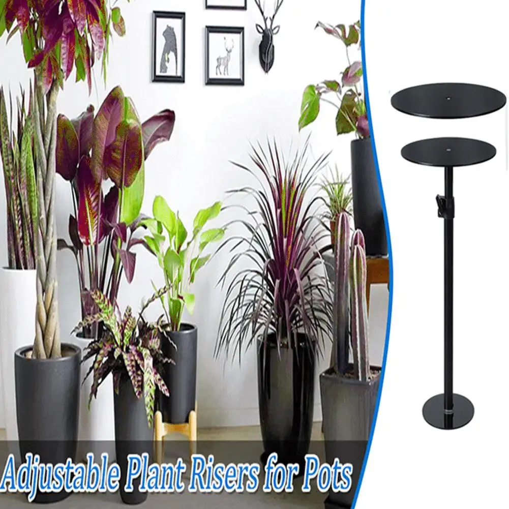 Flower Pot Stand Height Adjustable Plant Stand Metal Plant Lift Insert ...