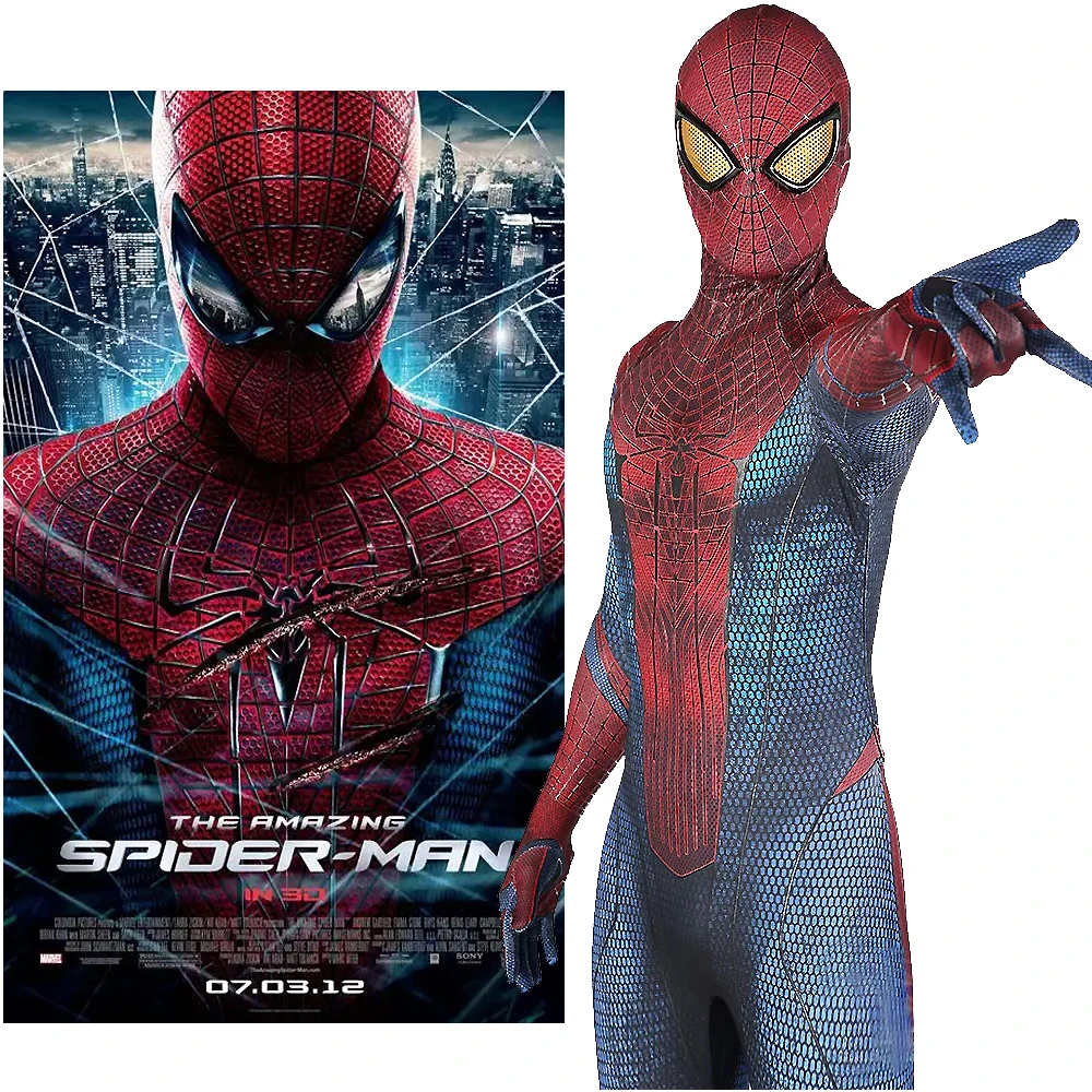 Amazing Spiderman Big Lens Cosplay Superhero Spider Boys Andrew ...