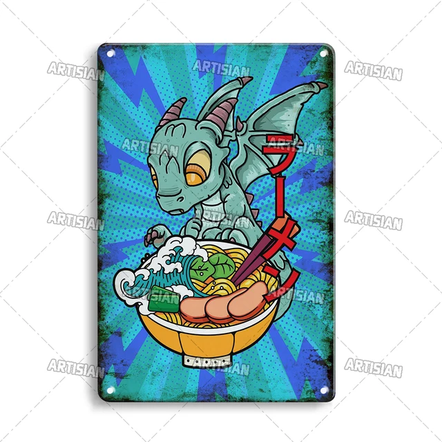 ARTISIAN Ramen Noodle Vintage Poster Japan Metal Tin Sign Decorative ...