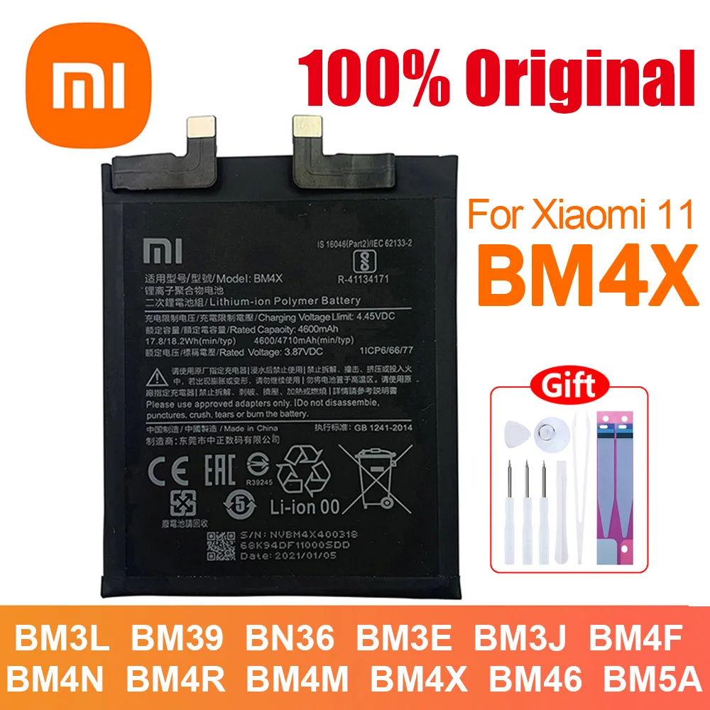 Batería Original BM4X para Xiaomi Mi 11, 10, 9 Pro, 8 Lite, CC9, SE, 5 ...