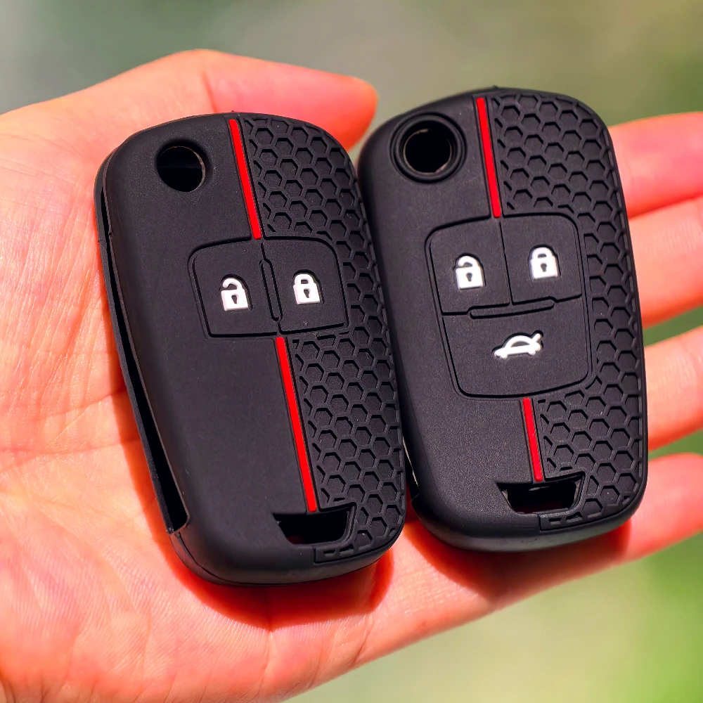 New Car Flip Key Case Cover Shell for Chevrolet Cruze Aveo Trax Sail ...