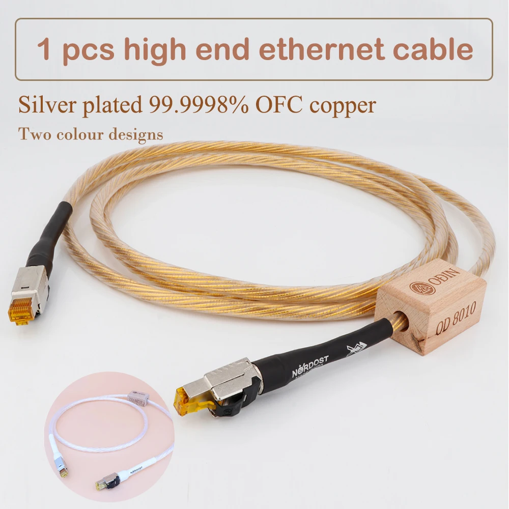One Piece Nordost ODIN Gold/White Silver Plated Conductor Ethernet ...
