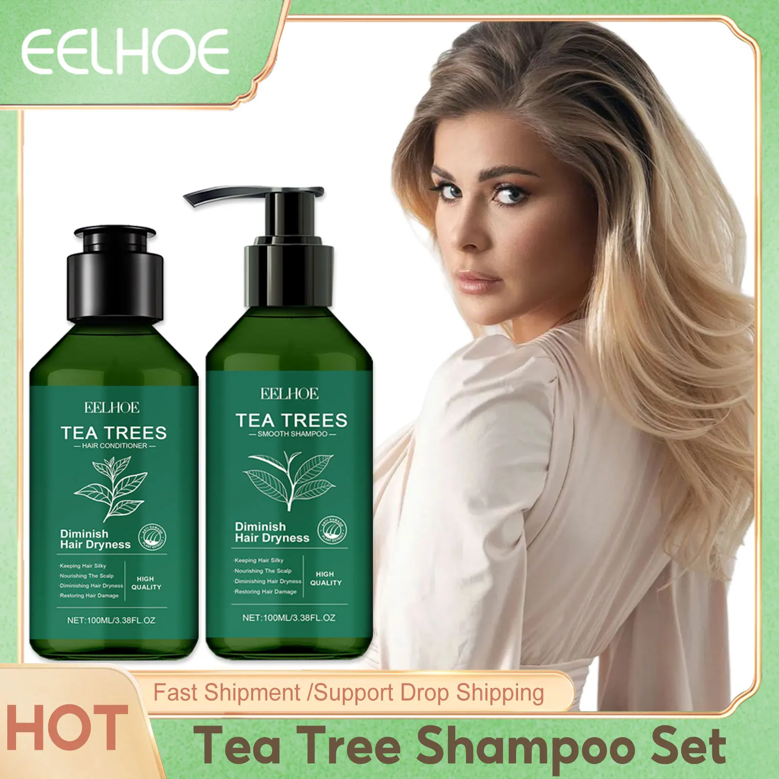 Shampoo Hair Conditioner Set Deep Cleaning Moisturizing Nourishing ...