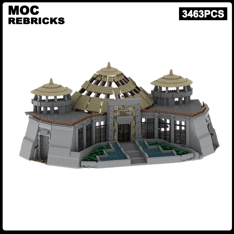 Medieval-Series-Modular-Building-Raptor-Fence-MOC-Dinosaur-Park-Visitor ...