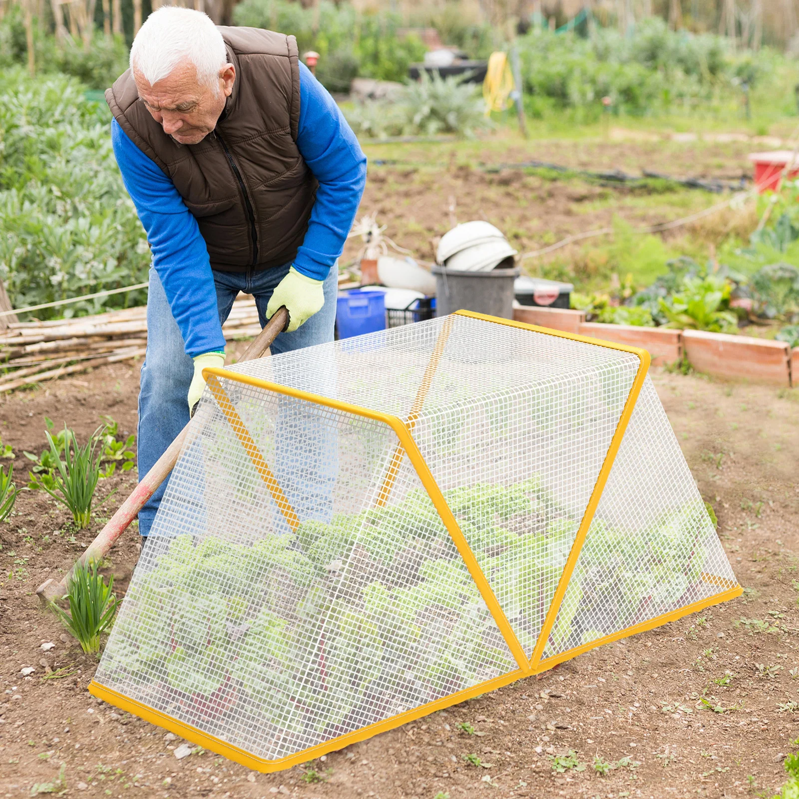 1/2Pcs Foldable Plant Protection Cover Transparent Versatile Greenhouse ...