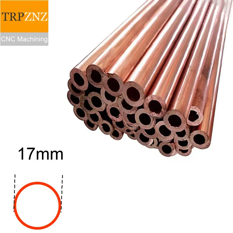 T2 copper pipe tube OD17 outer diameter 17mm inner diameter 15mm 14mm ...