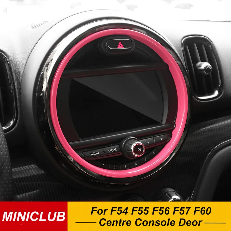 Car-Central-Console-Panel-Screen-Frame-Cover-Housing-Stickers-For-MINI ...