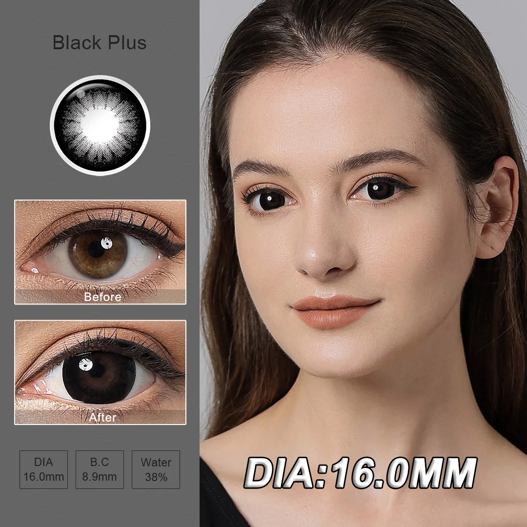 Black Contact Lenses Before And After