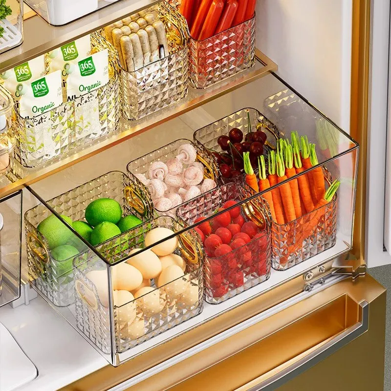 Long-Rectangular-Fridge-Door-Storage-Box-Food-Preservation-Container ...