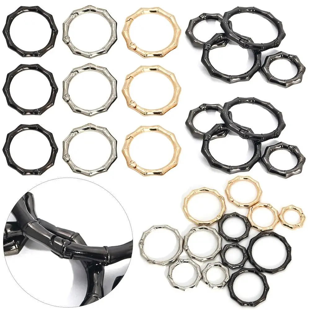 5pcs-Zinc-Alloy-Plated-Gate-Spring-Polygon-Ring-Buckles-Clips-Carabiner ...