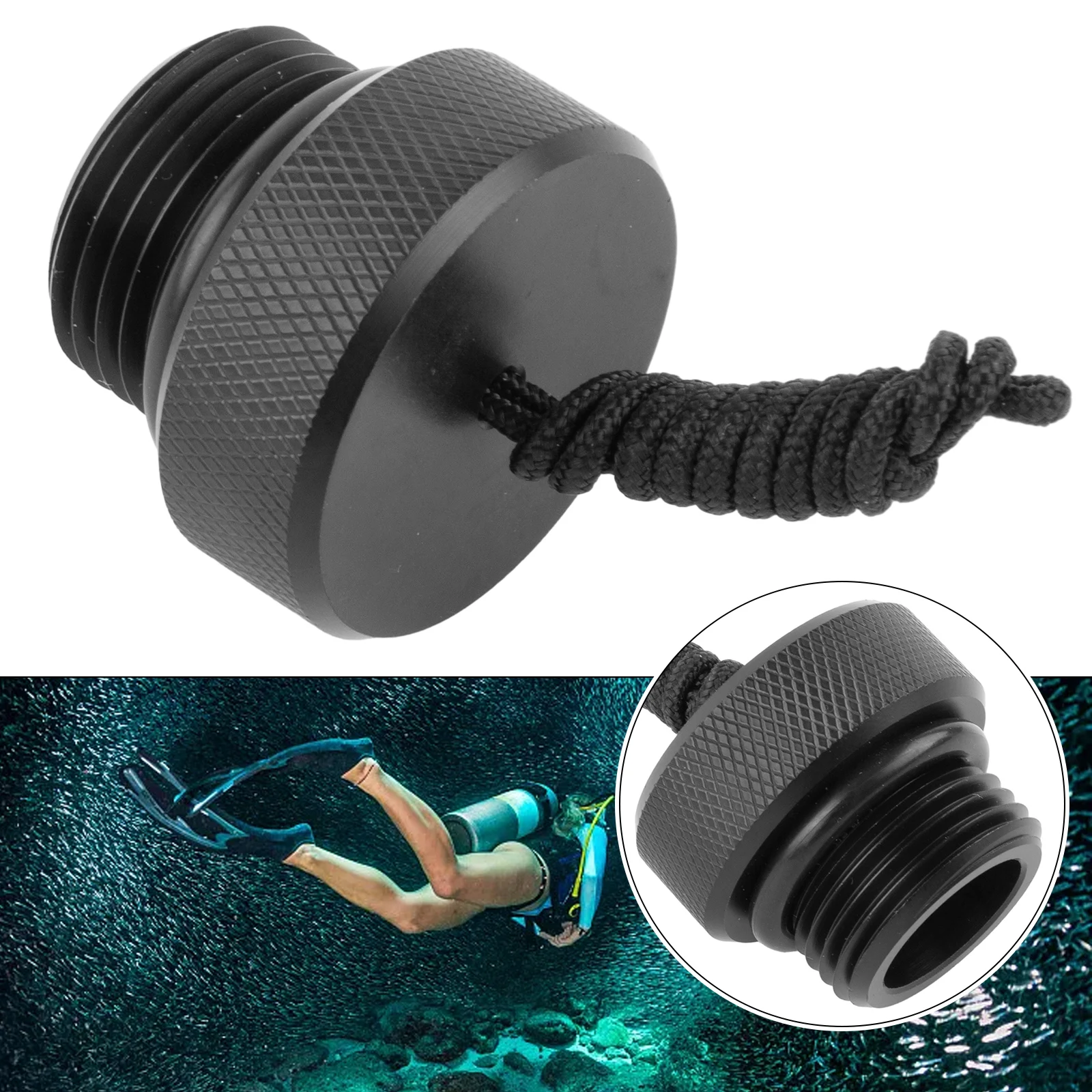 1Pc Scuba Diving DIN Tank Cylinder Valve Dust Cap Dive Gear Accessories ...