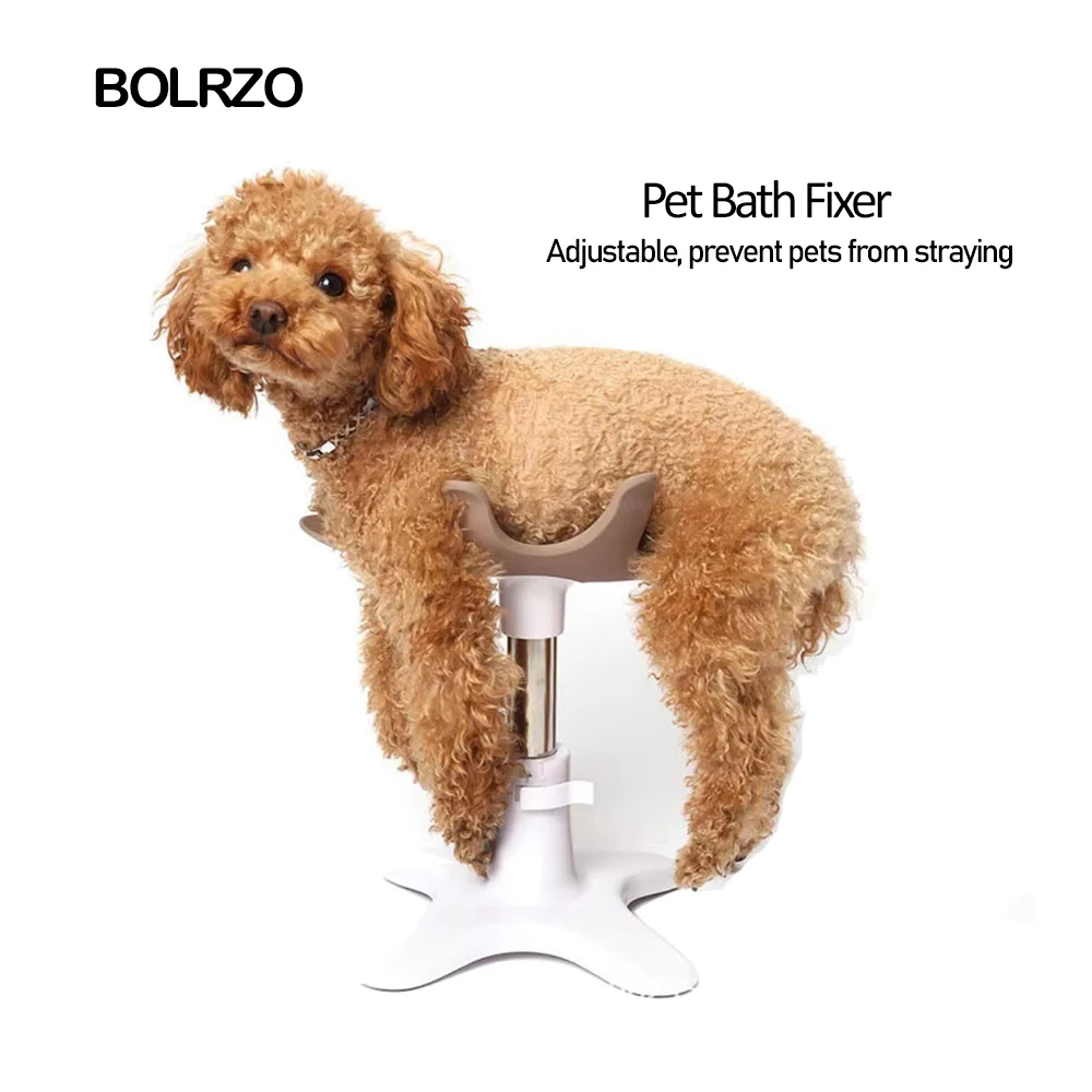 Hot-Adjustable-Pet-Dog-Shower-Fixer-Grooming-Holder-Trestle-Pink-Purple ...