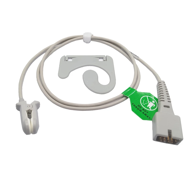 Reusable Adult Ear Clip SpO2 Sensor 9 Pin for Nellcor Patient Monitor ...