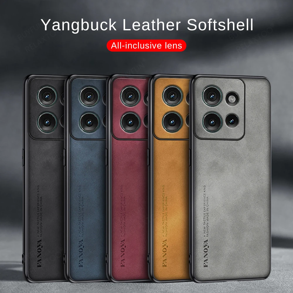 Sheepskin-Leather-Protector-Case-For-Motorola-Edge-50-Neo-Edge50Neo-5G ...