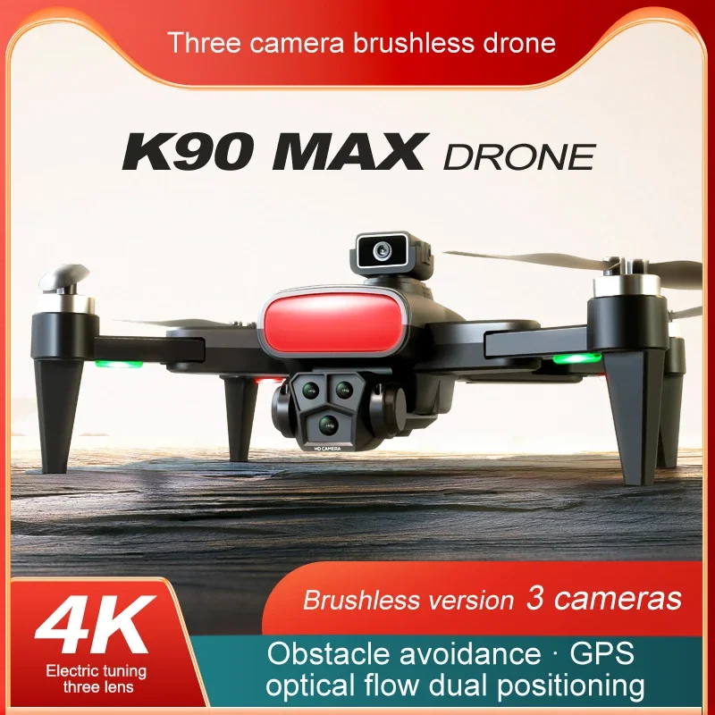 K90Max-GPS-RC-Drone-4K-Three-HD-Camera-FPV-1200M-Aerial-Obstacle ...