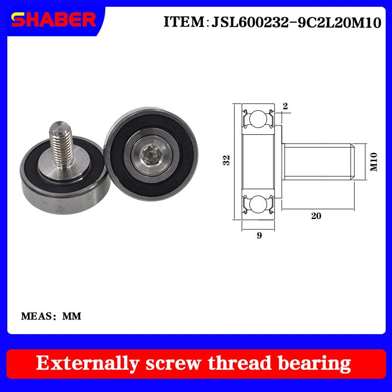 SHABER-Supply-threaded-special-guide-pulley-JSL600232-9C2L20M10 ...