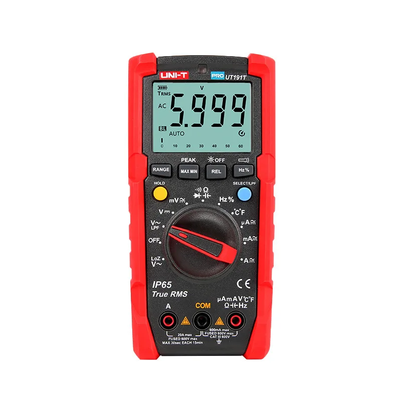 UNI-T-UT191T-Professional-Multimeter-True-RMS-IP65-Waterproof-Dustproof-Digital-Multimeter-LoZ ...