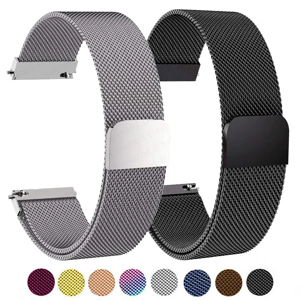 Stainless-Steel-Milanese-Strap-Return-Magnetic-Bracelet-18mm-20mm-22mm ...