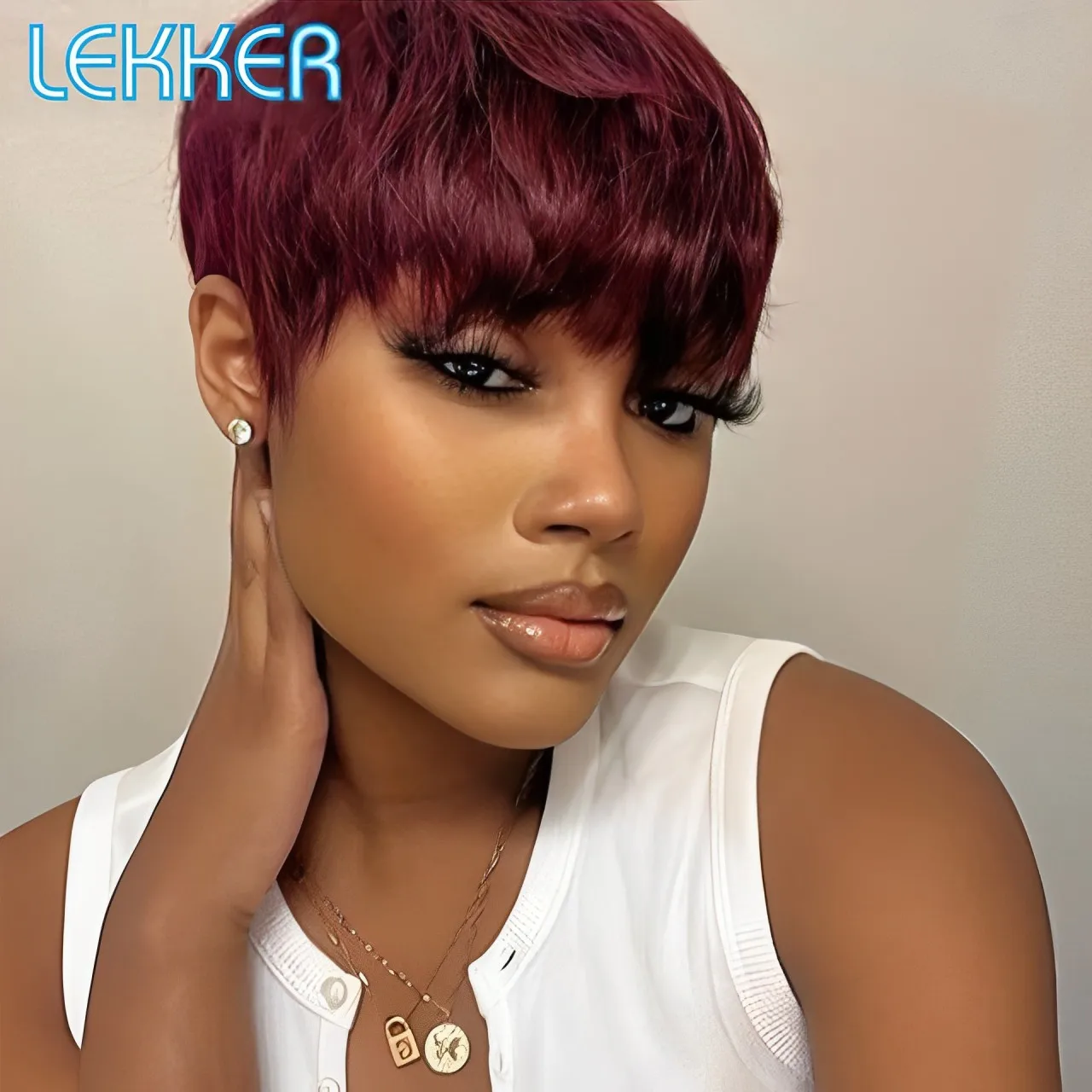 Lekker-Perruque-Bob-Br-silienne-Naturelle-Remy-avec-Frange-Cheveux-Courts-et-Lisses-Coupe-Pixie ...