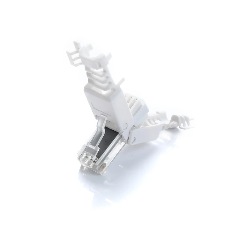 1PC-RJ45-Tool-less-CAT6-Unshielded-Crystal-Head-Plug-Pressure-Free-UTP ...