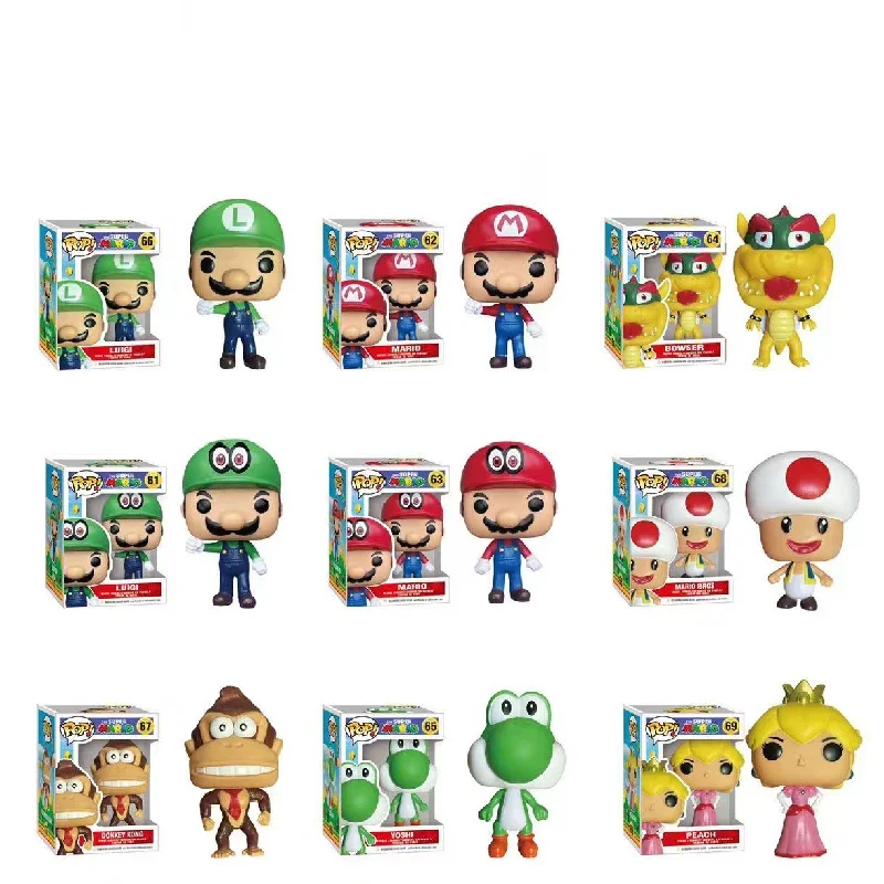 Funko-Pop-Super-Mario-Bros-modelo-estatuilla-Anime-figura-de-acci-n ...