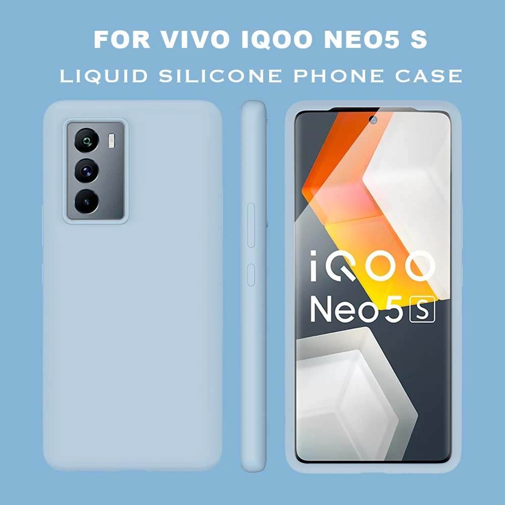 For-Vivo-Iqoo-neo5-S-Liquid-Silicone-Case-Protective-Cover-Anti-fall ...