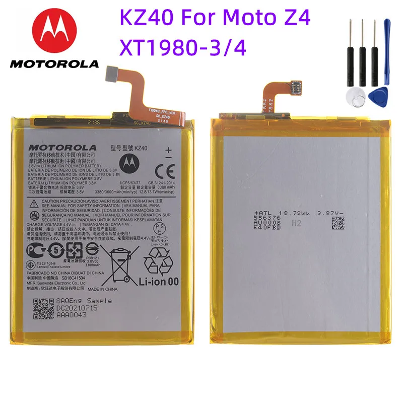 100-Original-Motorola-KZ40-KZ-40-Replacement-Battery-For-Motorola-Moto ...
