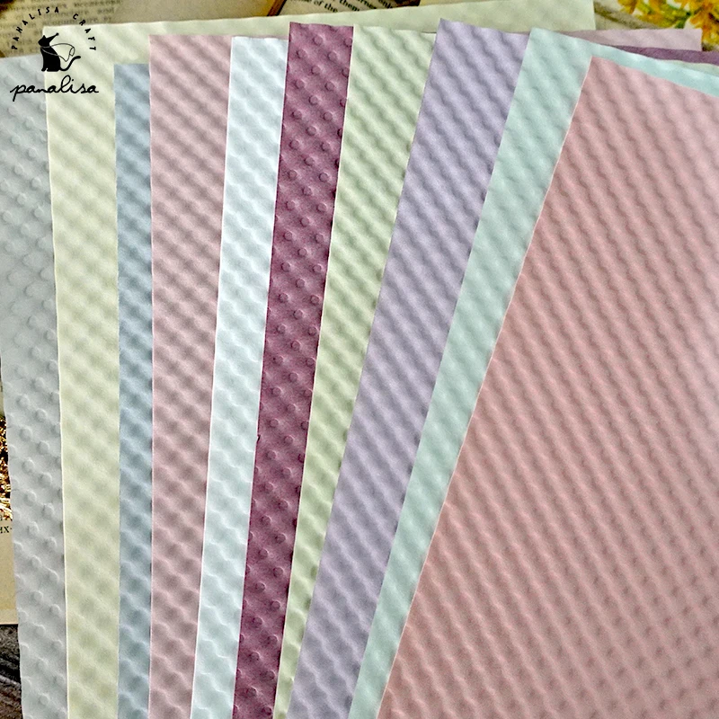 Panalisacraft-10-sheets-A5-size-Ripple-Dots-Embossed-texture-paper ...