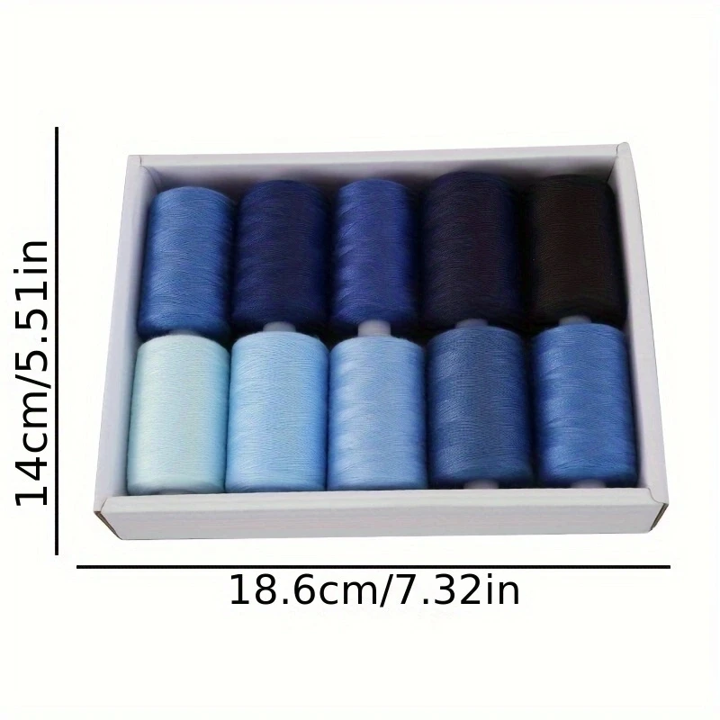 402-Sewing-Thread-Home-Hand-Sewing-Thread-Multicolor-10-color-Set-1000 ...