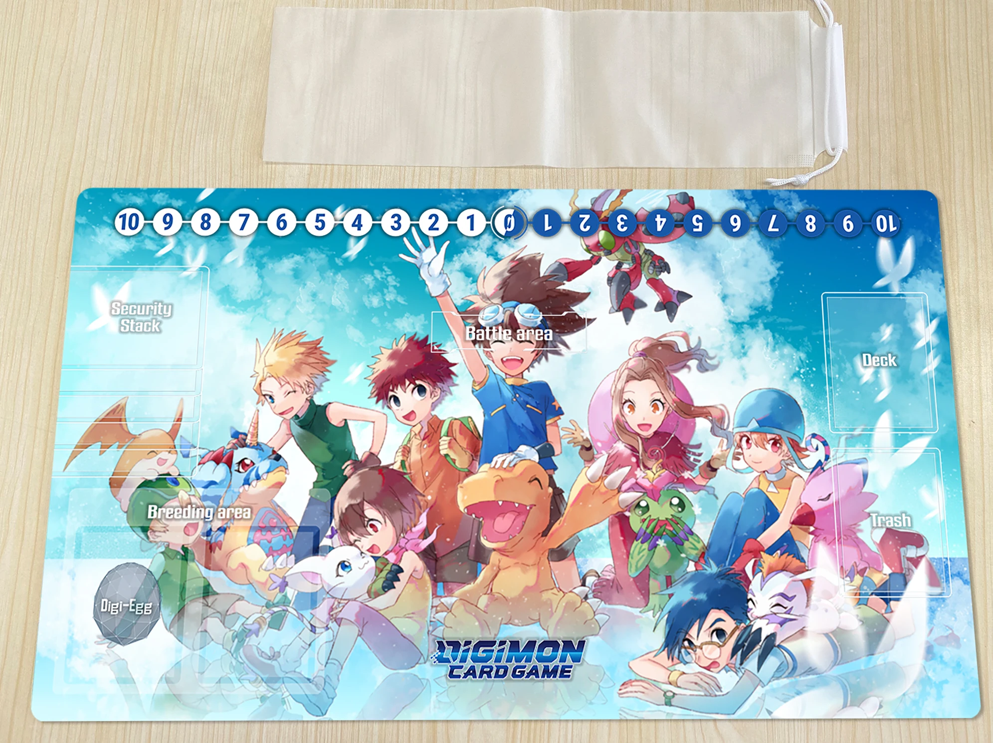 Digimon Playmat Agumon Yagami Hikari Tailmon TCG CCG Tapete de jogo de ...