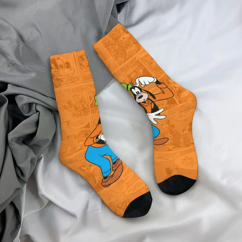 Custom Goofy Goof Dress Socks Men Women Warm Fashion Anime Cartoon Crew ...