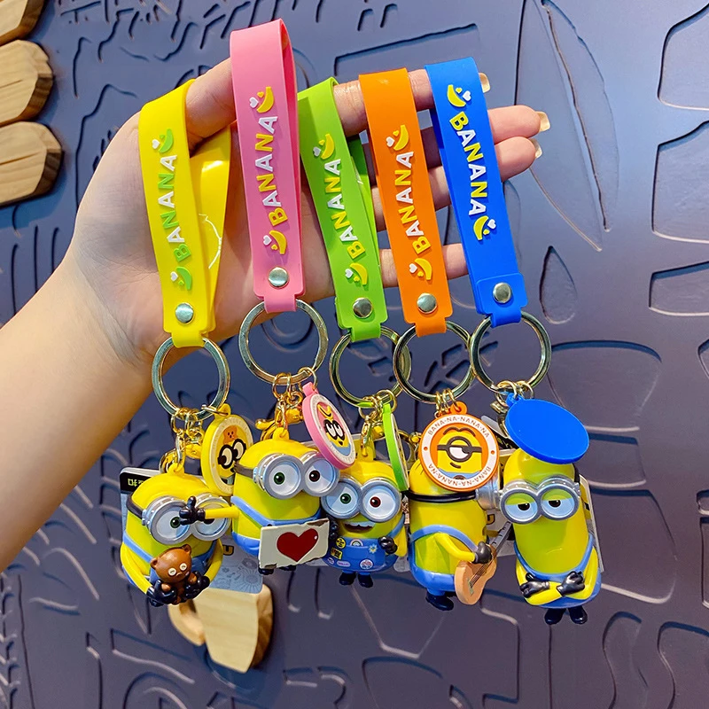 Despicable-Me-Cartoon-Image-Little-Yellow-Person-Keychain-Pvc-Material ...