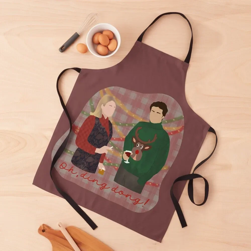 Bridget-Jones-and-Mr-Darcy-Christmas-Jumper-Apron-man-chef-uniform-For ...