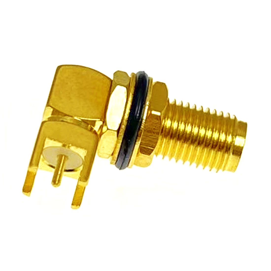 1pc-SMA-Female-Bulkhead-With-O-ring-RF-Coax-Connector-PCB-Mount-Right ...