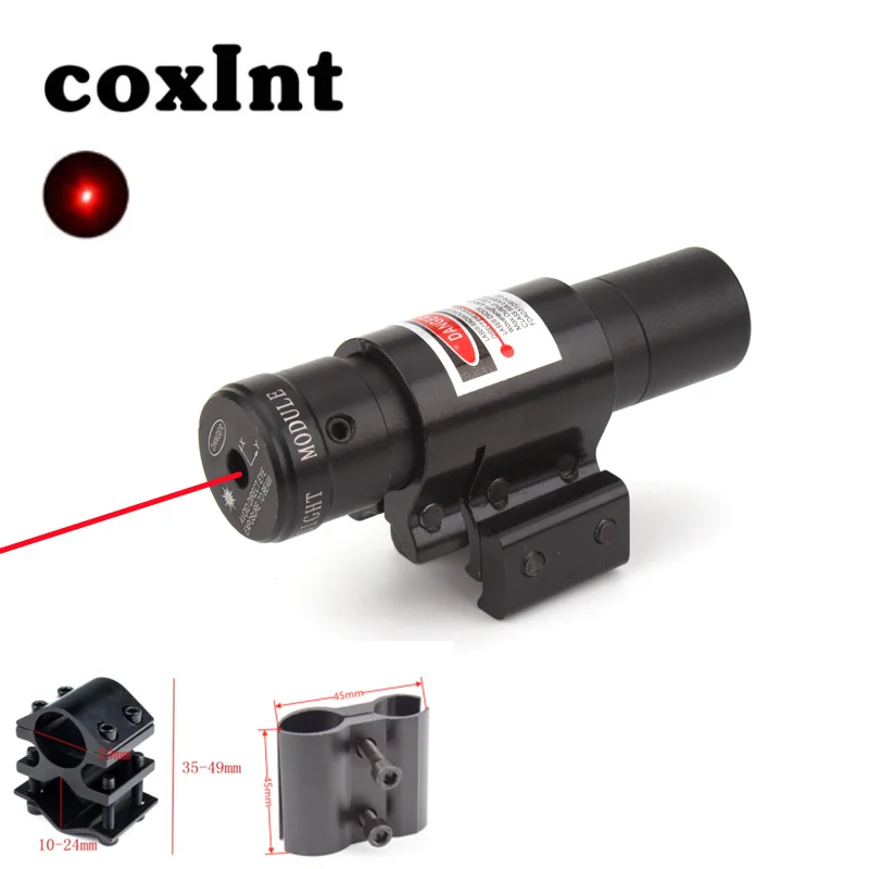 Tactical Red Dot Laser Sight Red Laser Collimator for Rifle Glock Laser ...