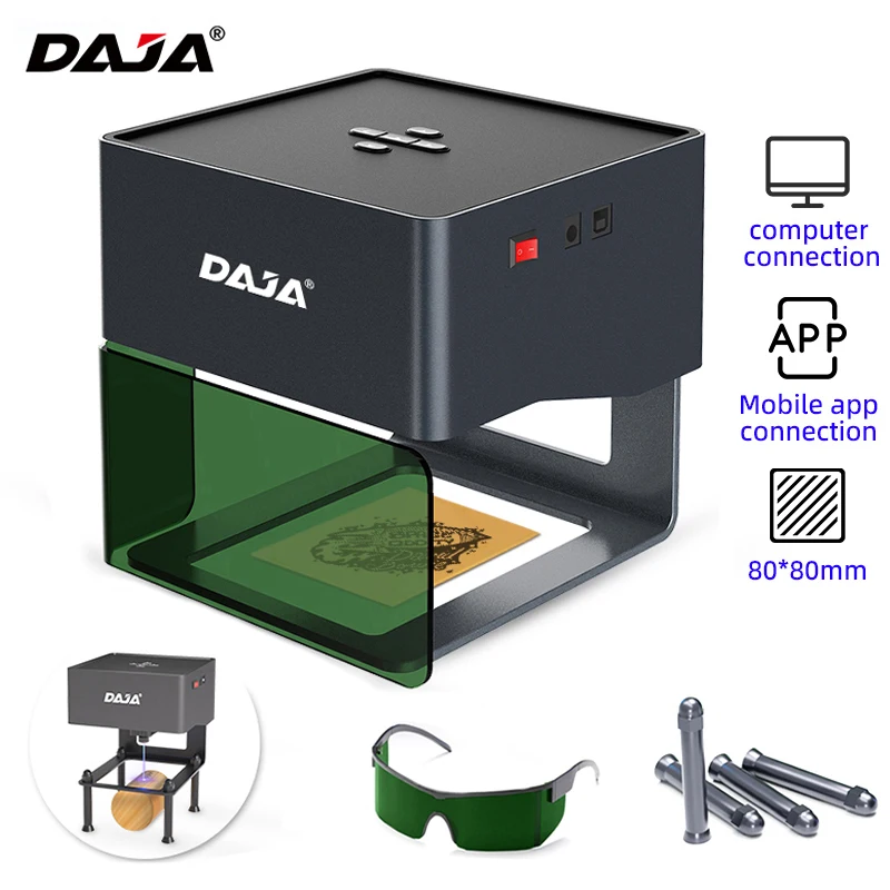 DAJA-DJ6-Mini-Portable-Laser-Engraver-Diy-Bluetooth-Machine-Painted-Dog ...