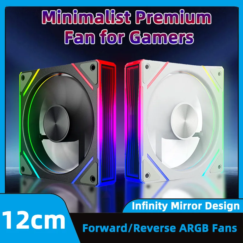 TEUCER Prisms-S1 Minimalism PC Case Fan 120mm Low Nois 5V 3PIN ARGB ...