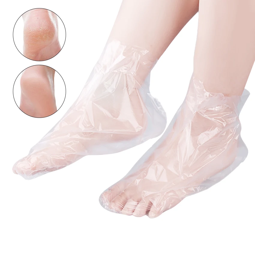 100PCS-Pack-Transprent-Disposable-Foot-Mask-Foot-Membrane-Sheath-Anti ...