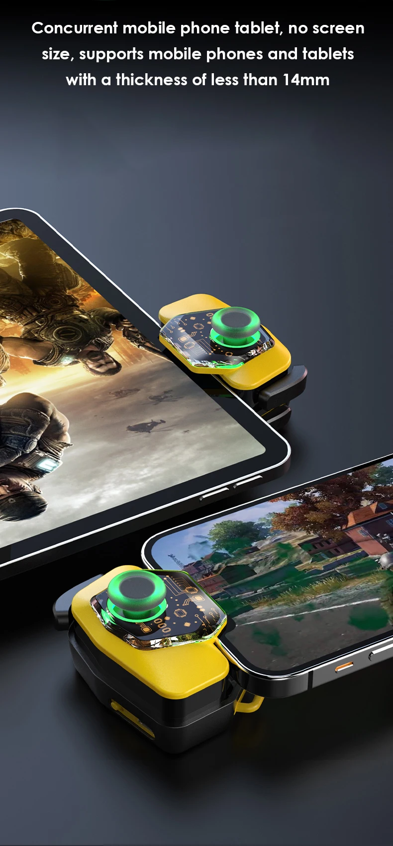 One Key Game Controller Double Side Key Design Anti Slip Chicken Eating ...