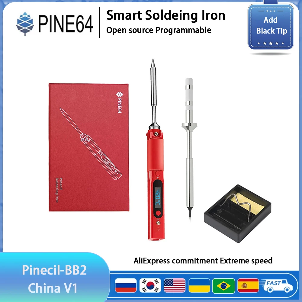 Pine64-V1-Pinecil-Smart-Soldering-Iron-Kit-Portable-TYPE-C-PD-Jack-For ...