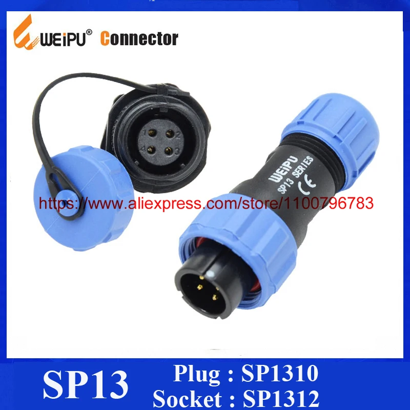 Original Weipu Connector SP13 2 3 4 5 6 7 9 Pin IP68 Circular Kit Pair ...