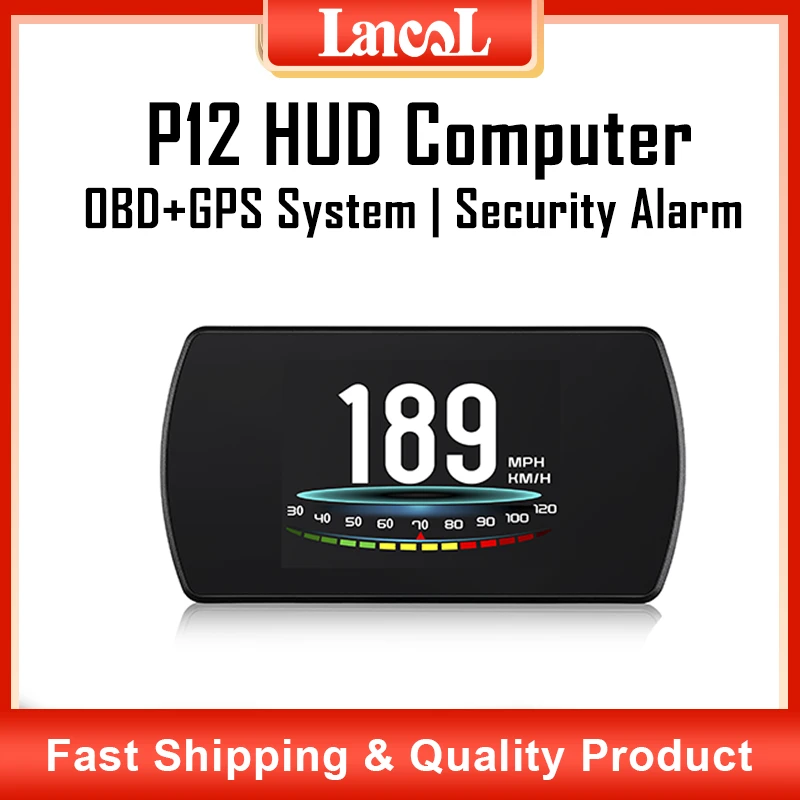 T800 P12 Car Head Up Display Hud Display Obd2 Gps Dual System Car Gauge ...