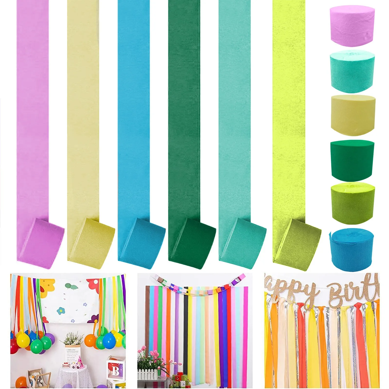 Rainbow Crepe Paper Streamers for Ceiling Decor: My Real Experience ...