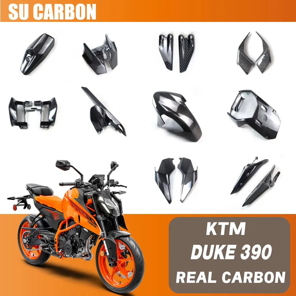 Real-Carbon-Fiber-Full-Fairing-kits-For-KTM-Duke-250-390-Motorcycle ...