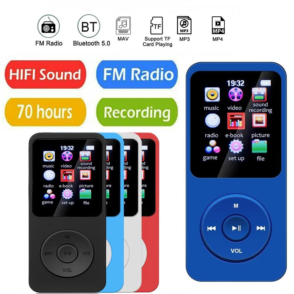1-8-inch-MP3-MP4-Music-Player-Push-Button-Bluetooth-5-0-Student-Walkman ...
