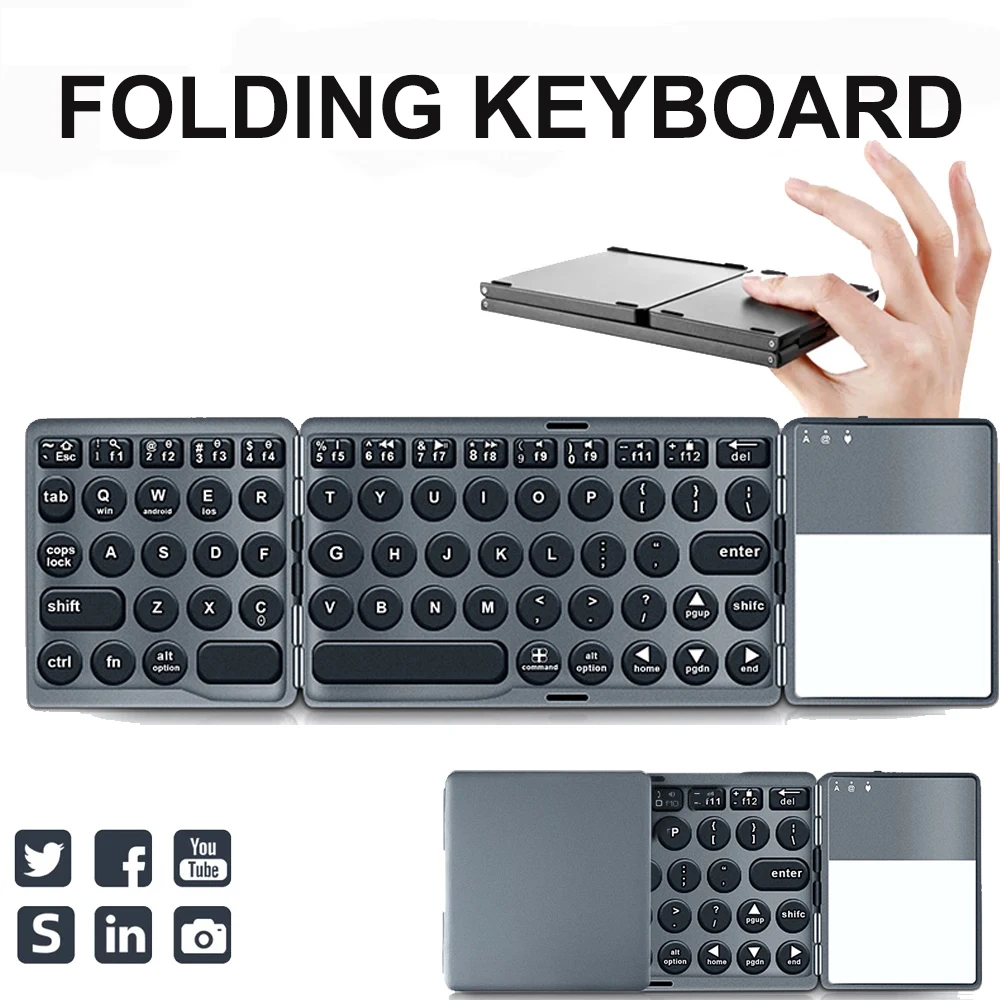 Mini-Folding-Keyboard-Wireless-Bluetooth-Keyboard-Portable-Universal ...