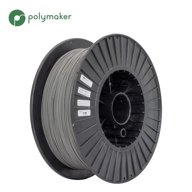 Polymaker PA6-GF Nylon Filament 1.75 Black Grey Glass Fiber Nylon ...