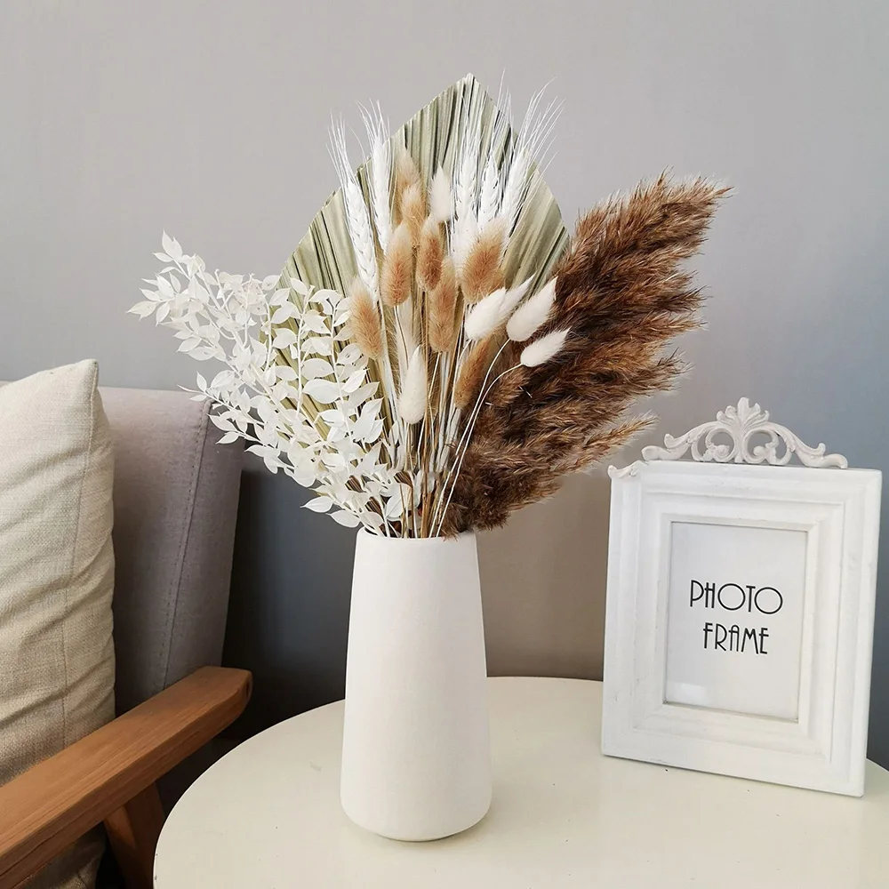 16pcs-Oats-Cattail-Fan-Bunny-Rabbit-Tail-Grass-Bouquet-for-Wedding ...