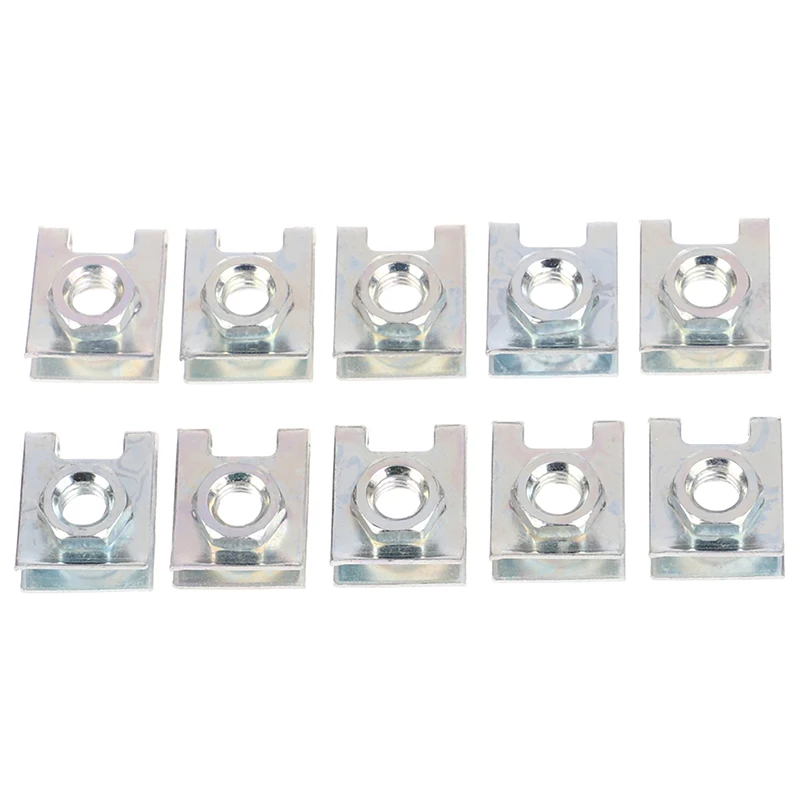 10pcs-M6-For-Motorcycle-Car-U-Nuts-Speed-Clip-Fastener-Assorted-Kits ...