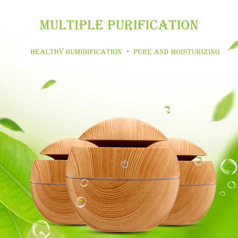 Small-Ball-Mushroom-Humidifier-Creative-Mushroom-Wood-Grain-Car ...